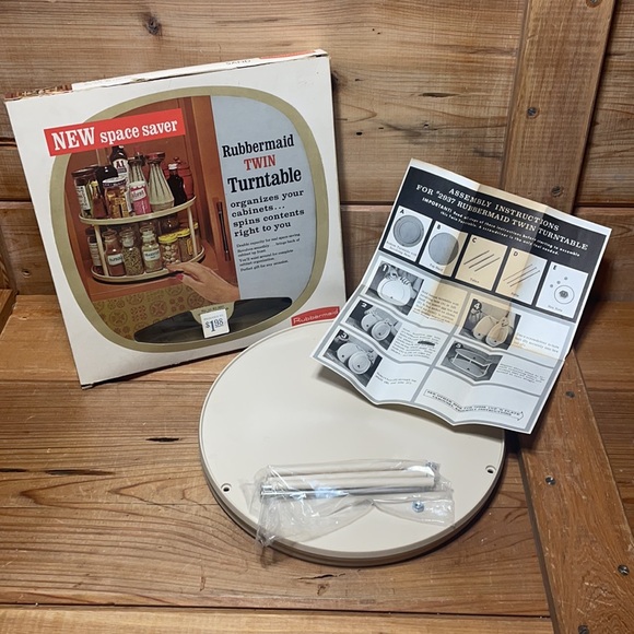 Rubbermaid | Kitchen | 966 Nos Vintage Rubbermaid Space Saver Turntable ...